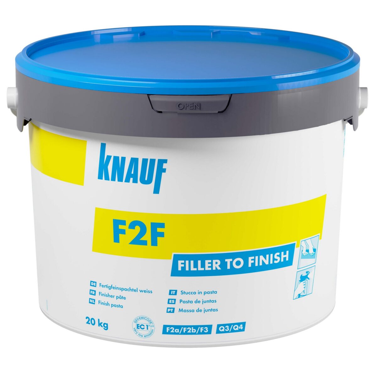 Шпакловка Knauf F2F Filler to finish 20 кг. - BAUZENTRUM